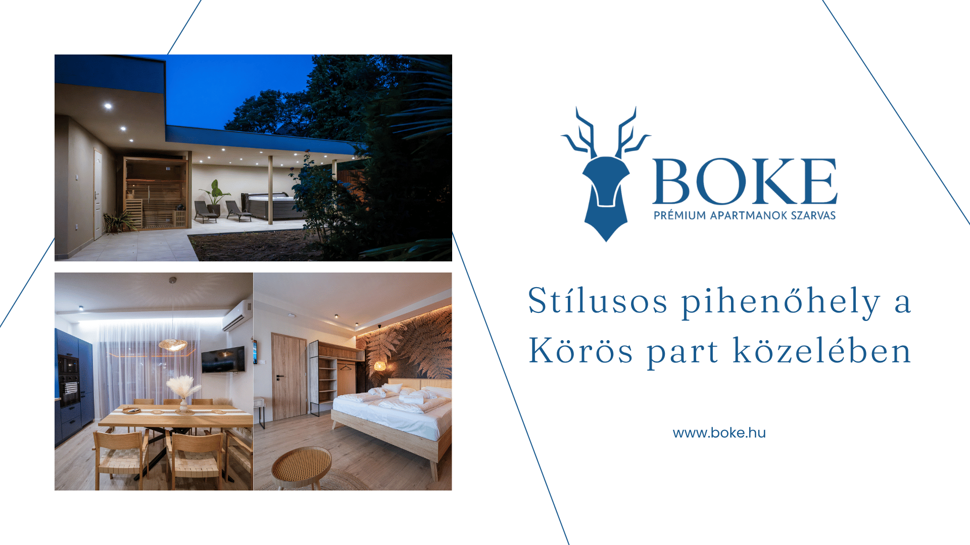 BoKe Szarvas – Prémium apartman jakuzzival és szaunával